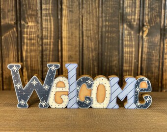 Hand Painted Welcome Sign - Etsy