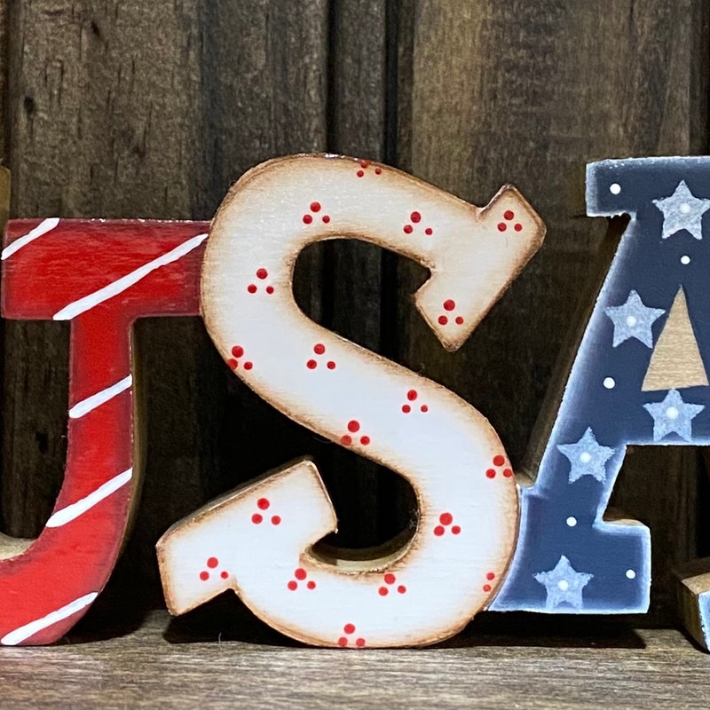 Painted Wood Letters - Etsy