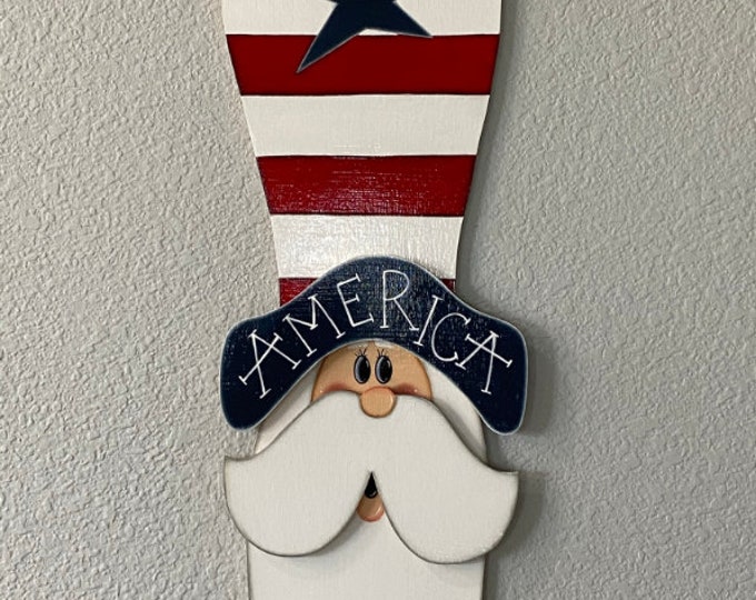 Uncle Sam Wall Hanging - Americana - Tole Painting - Renee Mullins - Etsy