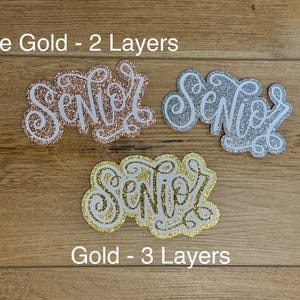 Senior WORD Glitter Cutout for Homecoming Mum | HOCO | Senior Mum or ...