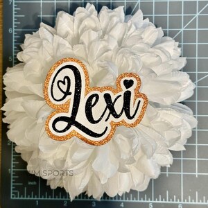 Custom WORD Glitter Cutout for Homecoming Mum | HOCO | Custom Mum ...