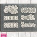 Senior WORD Glitter Cutout for Homecoming Mum | HOCO | Senior Mum or ...