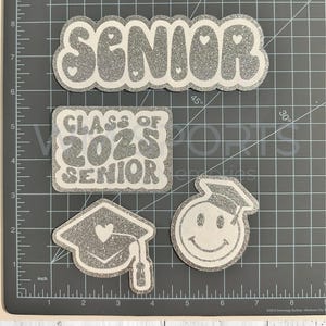 Senior Glitter Cutouts for Homecoming Mum | HOCO | Groovy Senior Mum or ...