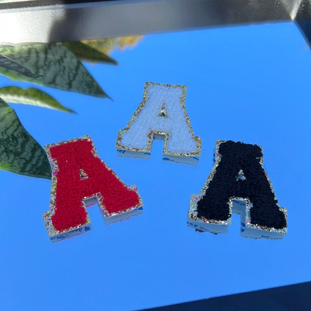 Large Red, Black & White Alphabet Adhesive Patch - Etsy