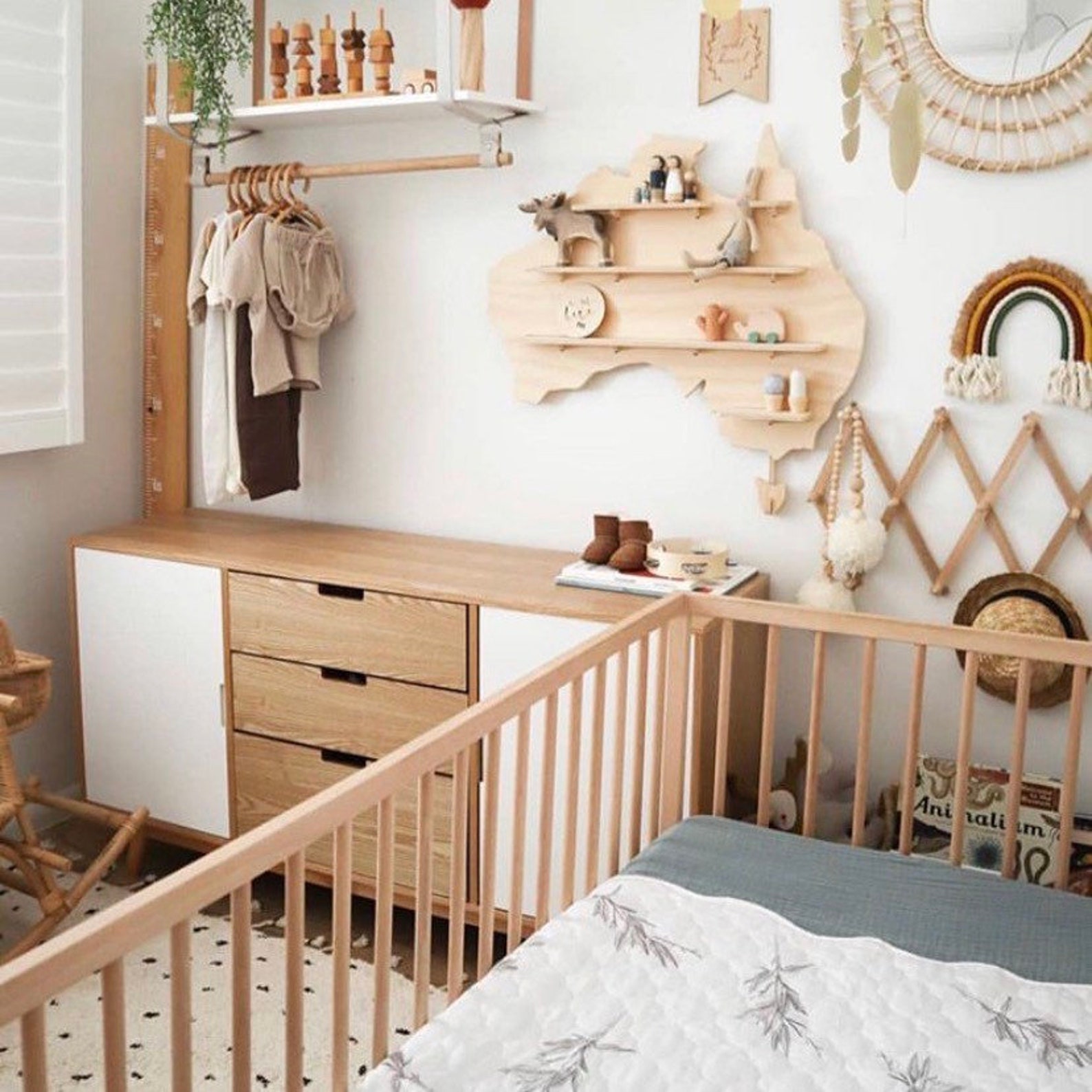 Australian Map Wall Shelves Australia Shelf Wall Decoration Wooden ...