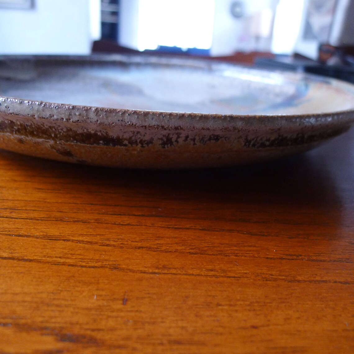 Giant Early David Salk Stoneware Dish Platter Circa 1976, Mid Century ...