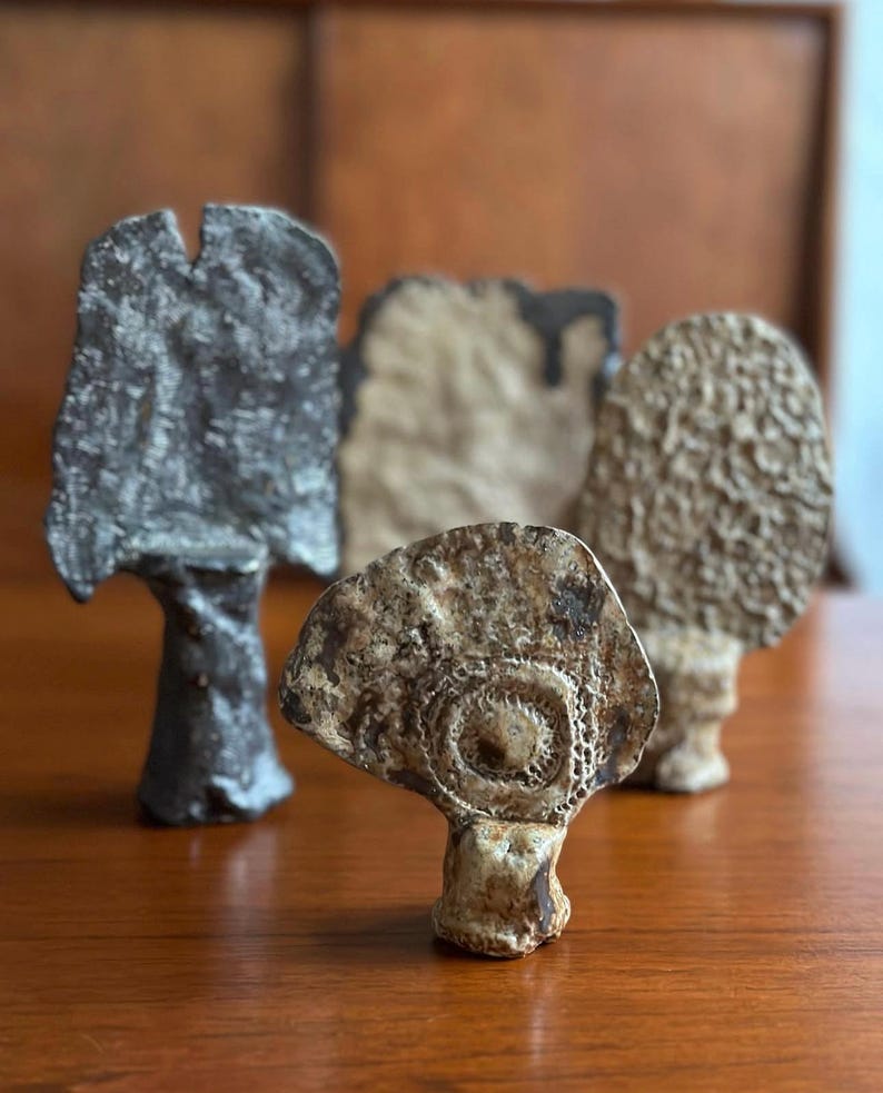David Kastner, Hommage A Geometrie.....set of MCM Small Sculptures - Etsy