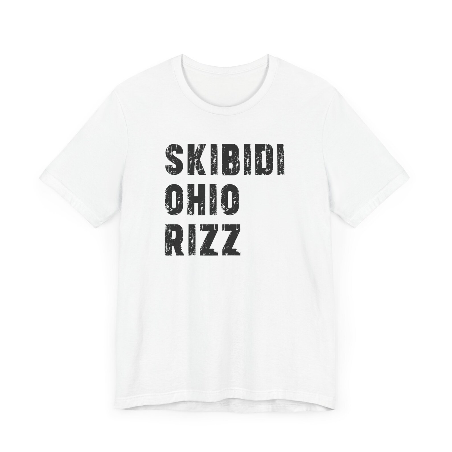 Skibidi Ohio Rizz Unisex Short Sleeve Tee Funny Shirt Teacher Gift ...
