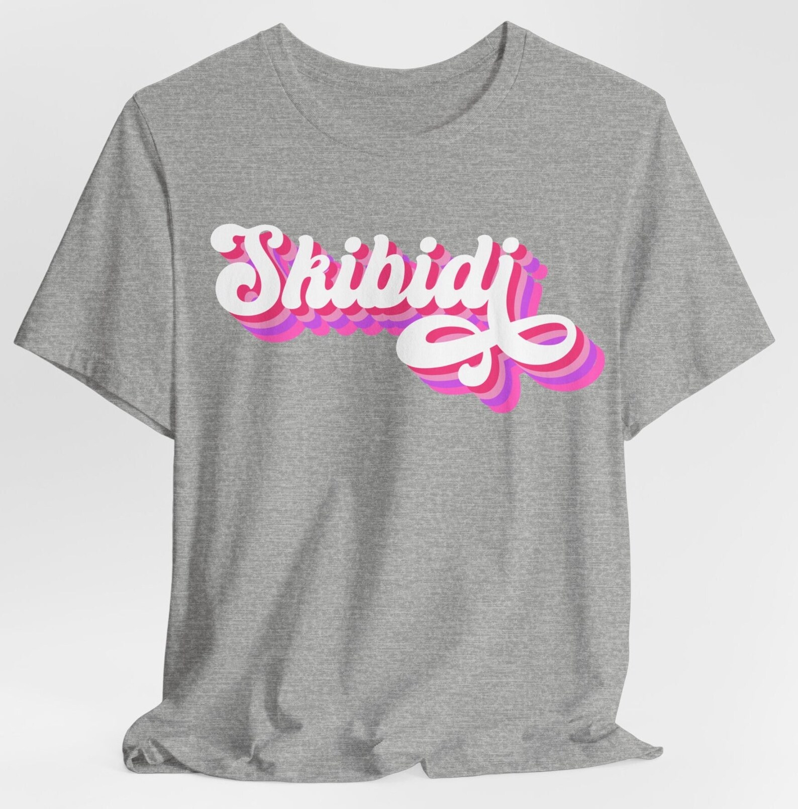 Skibidi Pink Unisex Short Sleeve Tee | Funny Shirt | Skibidi Rizz ...