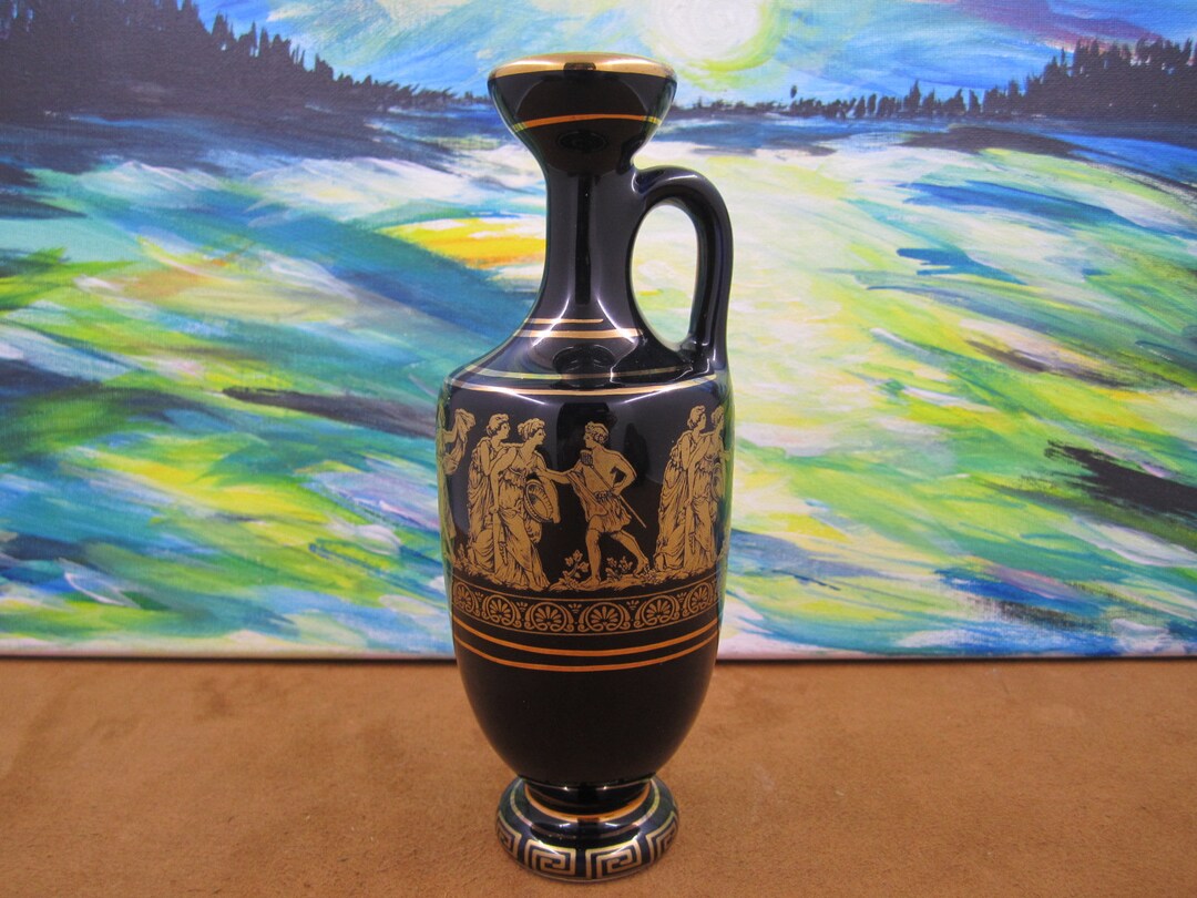 Handmade Greek Vase in 24kt Gold - Etsy