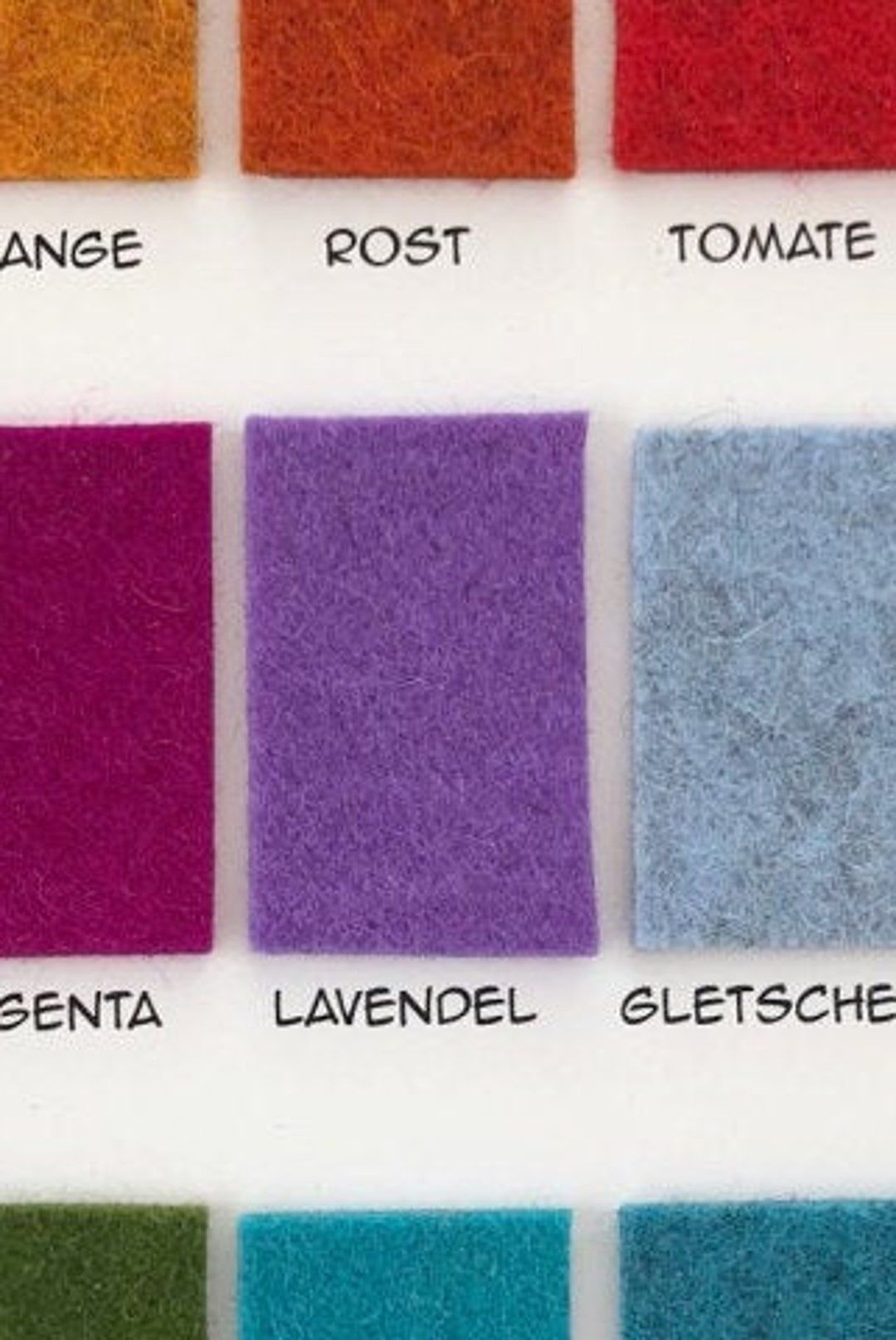 Wollfilz, Lavendel, uni, 2-3mm, Filzzuschnitt, Nähen, Taschenfilz, 100% ...
