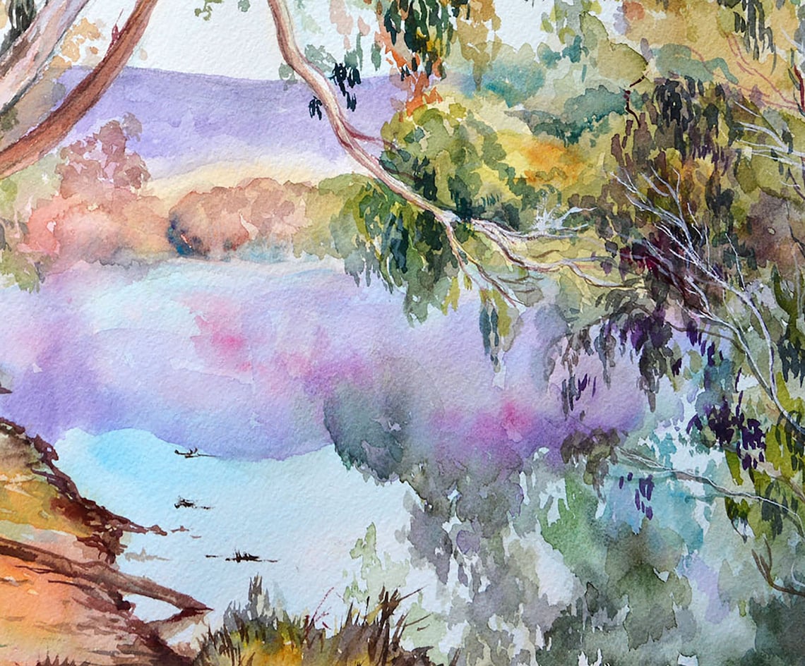 Australian Landscape Australia Painting Sunrise Painting - Etsy Australia