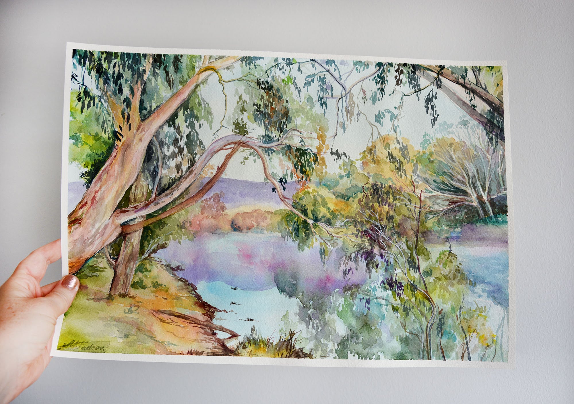 Australian Landscape Print From Original Artwork, Australia Painting ...