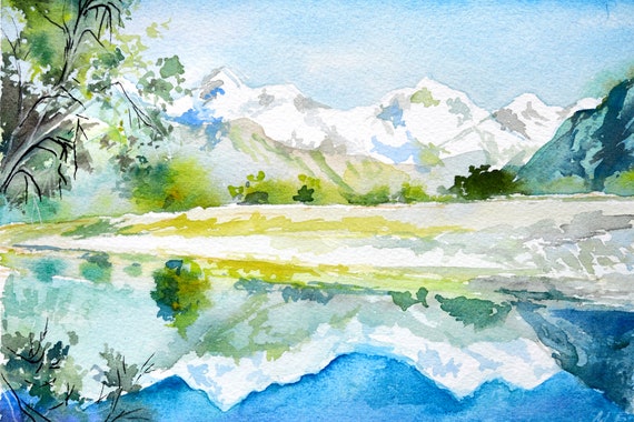 Amazing Water Paintings Manning Point Special Stormy Summer 40cm X