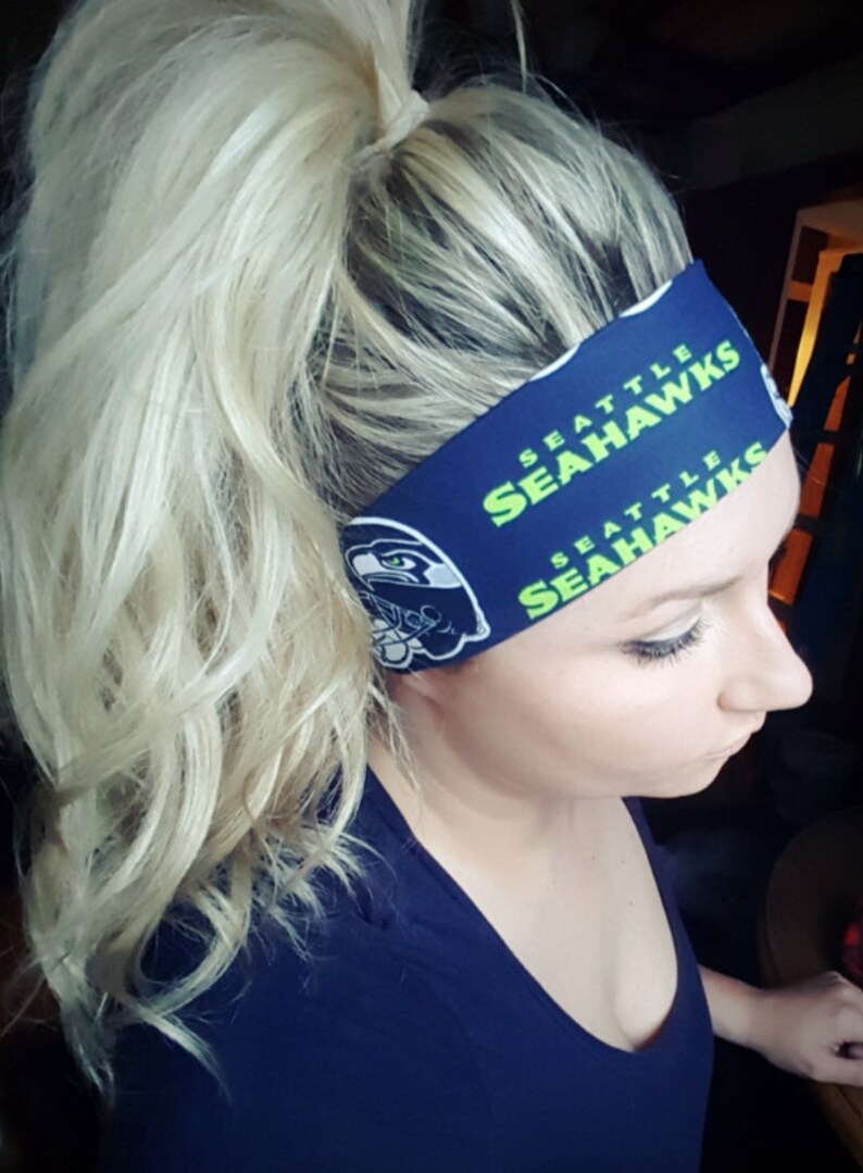 Seattle Seahawks Single Headband - Etsy