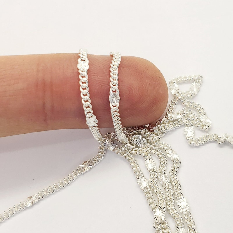 Curb Starburst Chain - Etsy