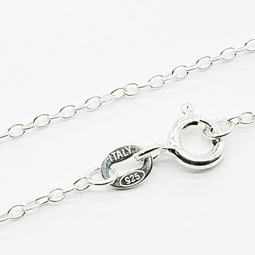 22 Inch Solid Sterling Silver Flat-round Cable Chain Necklace - Etsy