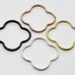 Sterling Silver Clover Link, Twist Wire, 17mm, Made in Italy, 4 Colors ...