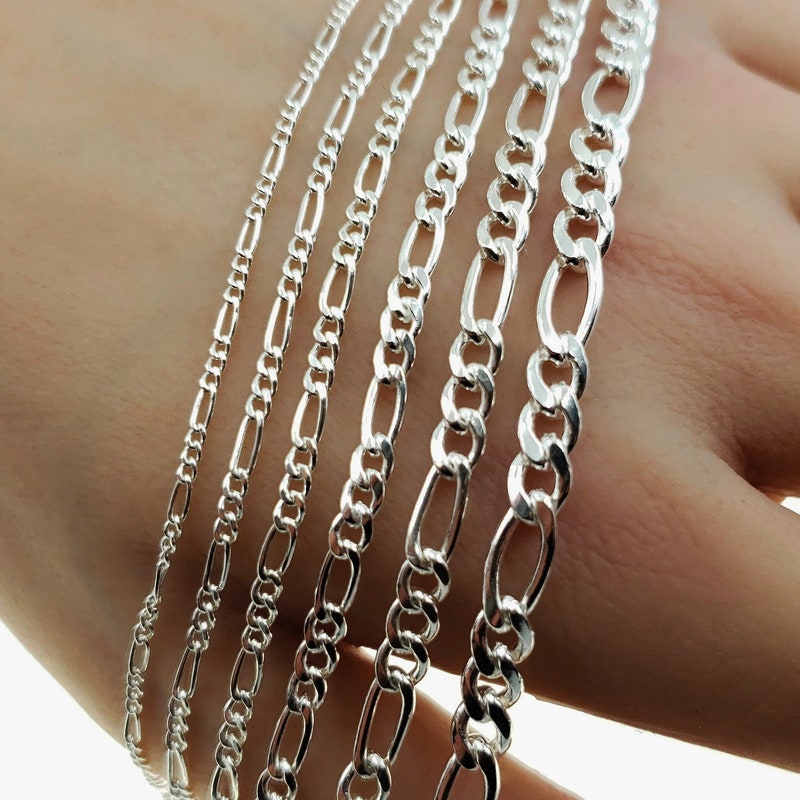 Figaro Silver Chain 925 - Etsy