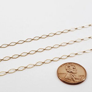 2.7mm X 5mm Flat Diamond Shape Long and Short Chain 1:1 Ratio, Sterling ...