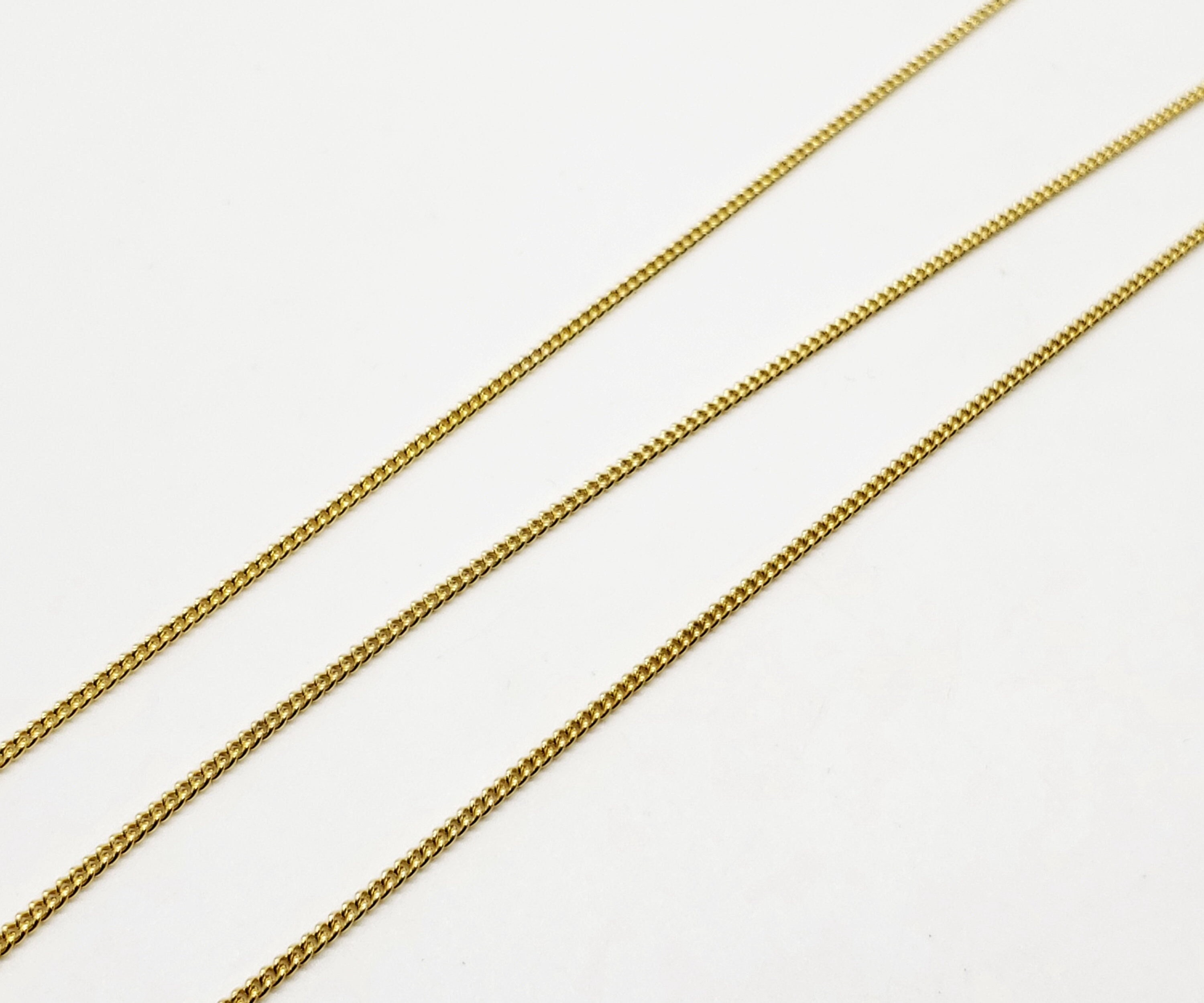 14k Gold Filled Curb Chain 1.7mm X 2.2mm X 1mm 24 Gauge | Etsy