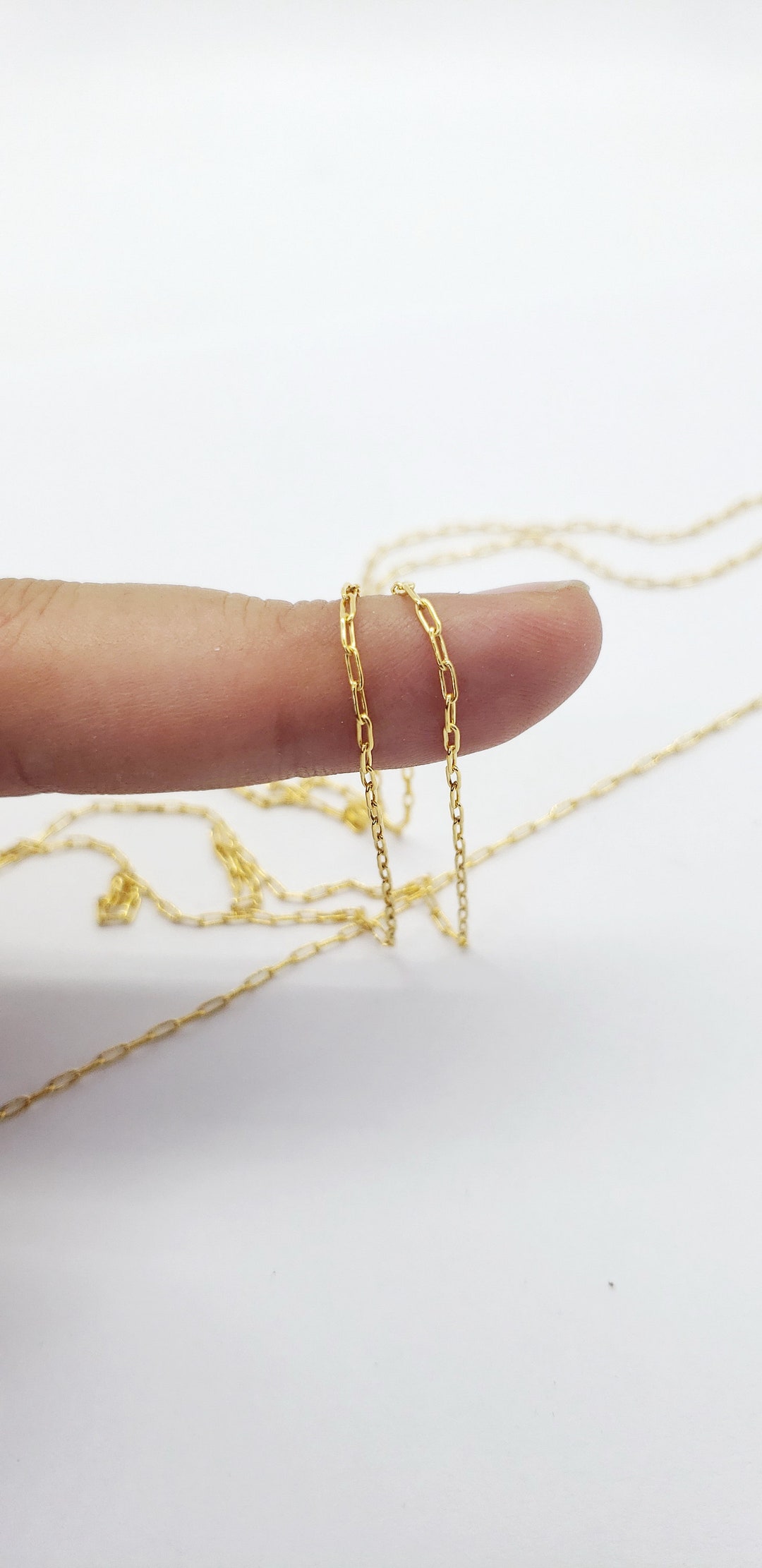 14k Gold Filled Drawn Cable Chain, 1.4mm X 3.5mm, Made With 26 Gauge ...