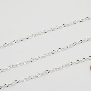 Diamond Cut Sparkle Chain, 3mm X 4mm, Sterling Silver, 14k Gold Filled ...