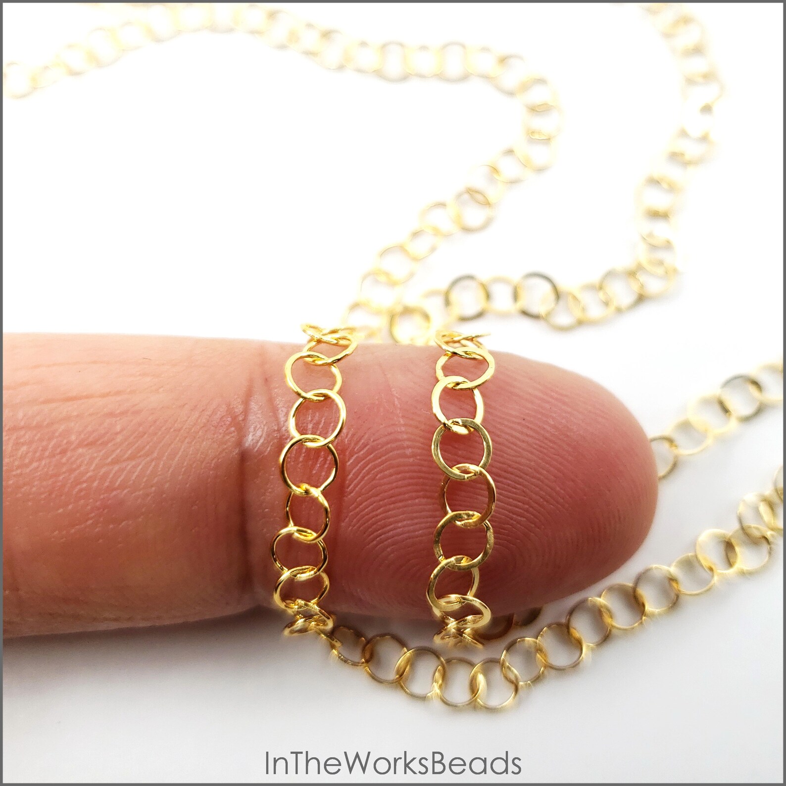 14k Gold Filled Round 3.5mm Cable Chain, Small, Pick Your Length, Price ...