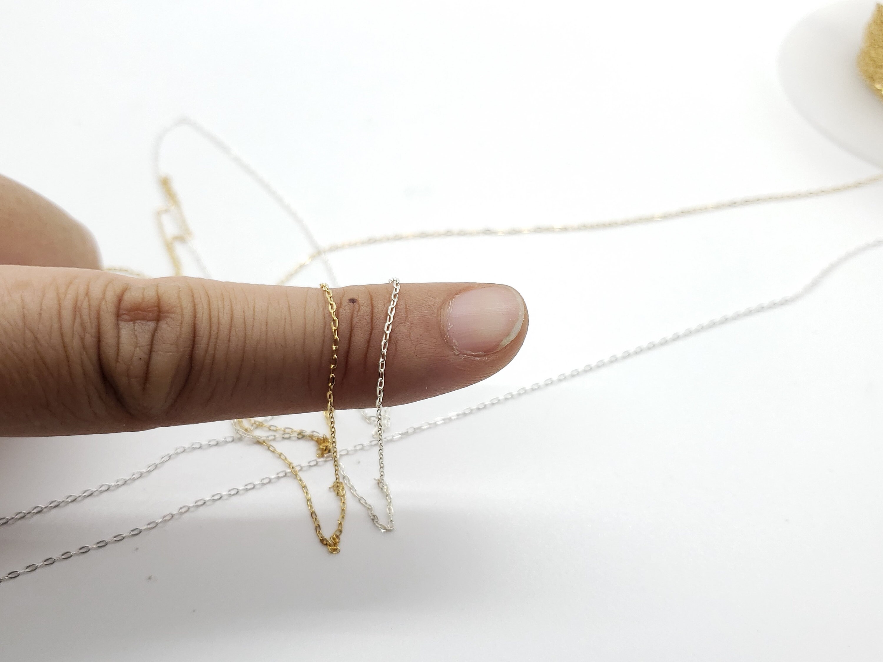 14k Gold Filled Flat Drawn Cable Chain 1mm X 1.6mm Elongated | Etsy