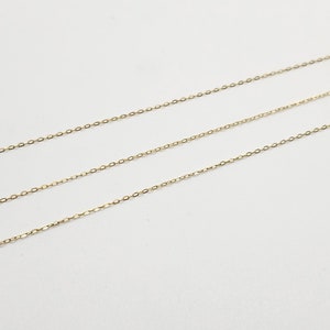 14k Gold Filled Flat Drawn Cable Chain, 1mm X 1.6mm, Elongated Flat ...