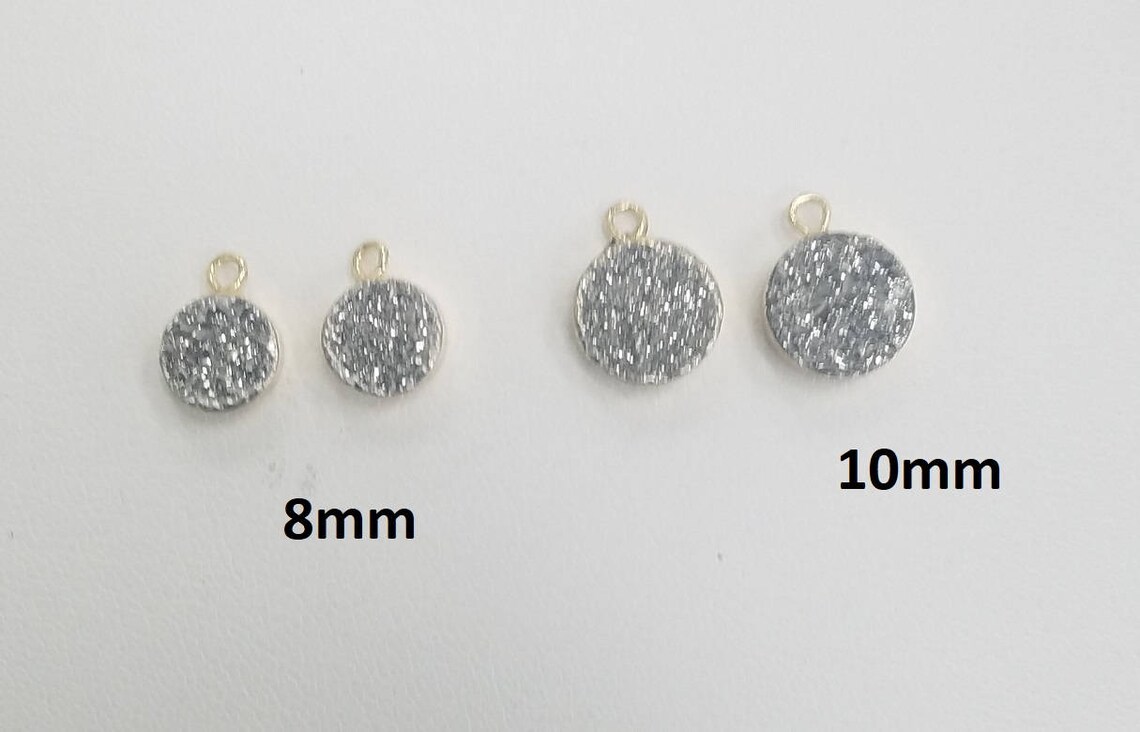 8mm or 10mm Round Druzy Charm or Pendant Gold Plated Agate - Etsy