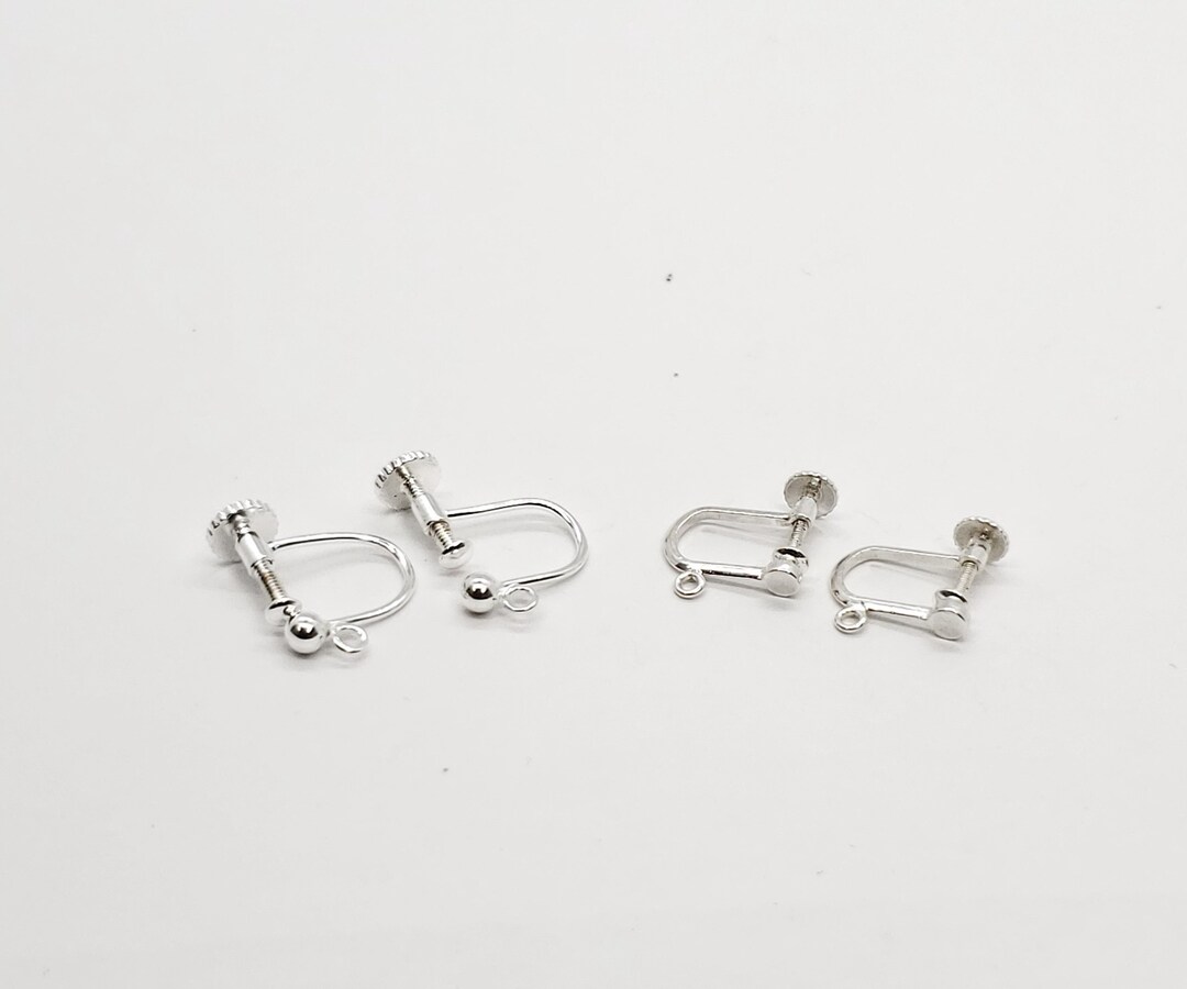 Sterling Silver Screw Back Earrings | 3mm Ball or Button Screw Back ...