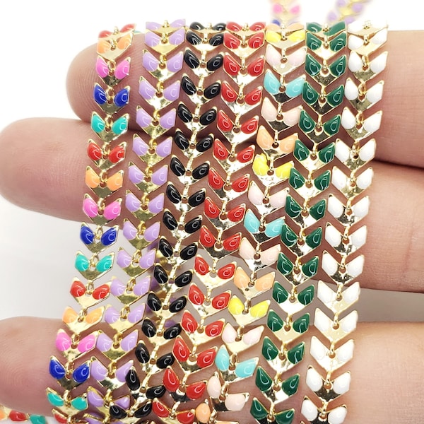Gold Chevron Necklace - Etsy