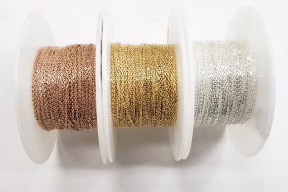 Dainty Flat Cable Chain 1mm X 1.3mm Sterling Silver 14k - Etsy