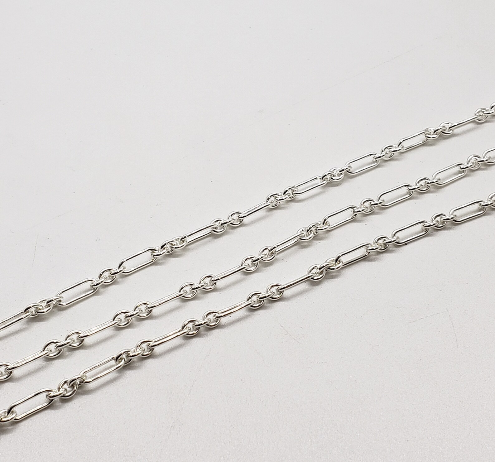 Heavy Long and Short Chain 10mm X 4mm Sterling Silver or 14k - Etsy