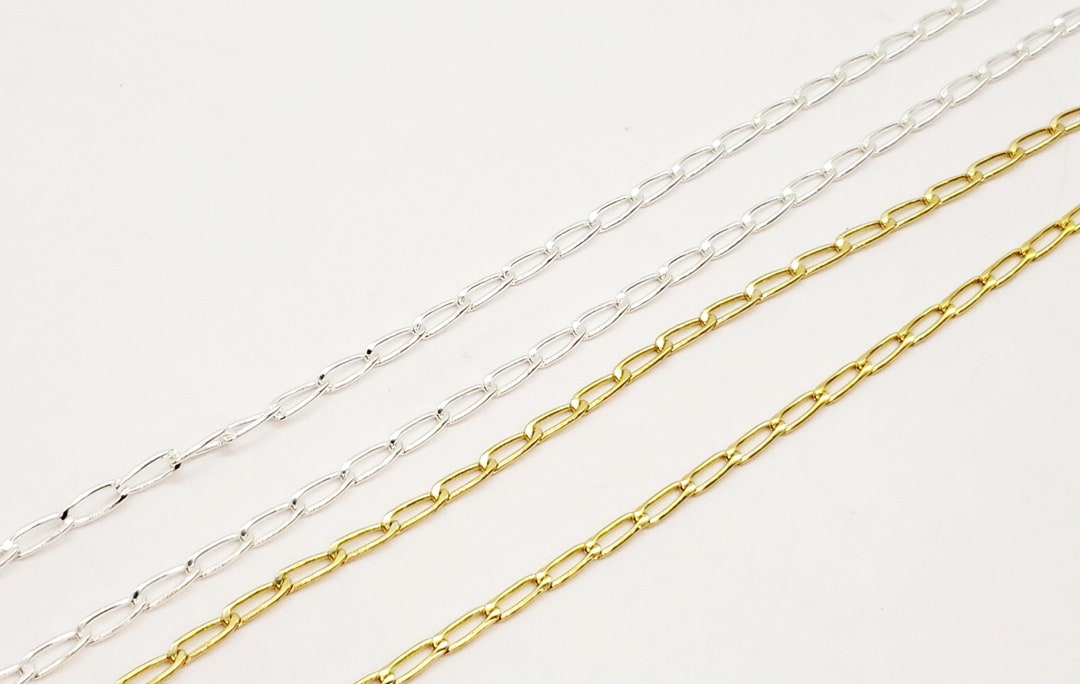 14k Gold Filled Oval Heavy Curb Chain, 3.2mm X 8.5mm, 20 Gauge ...