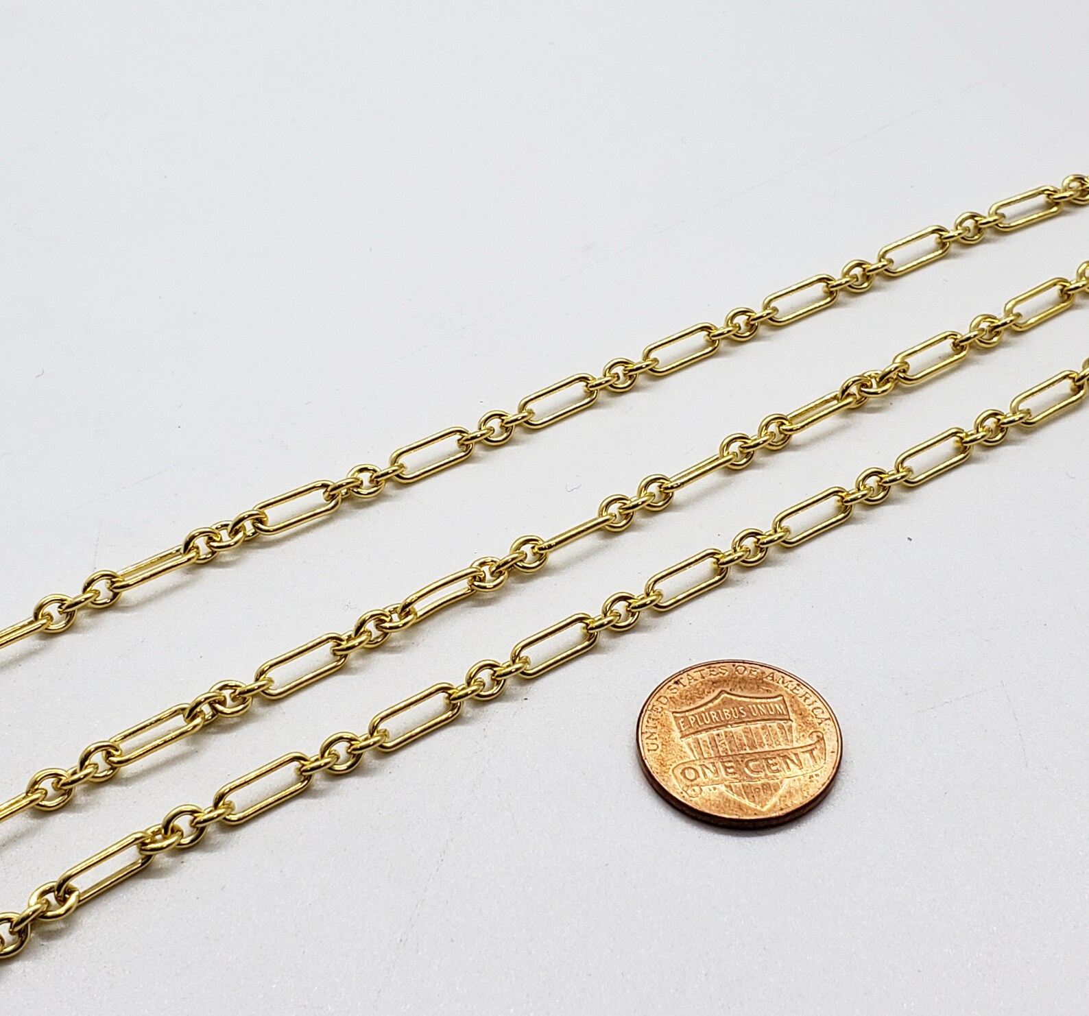 Heavy Long and Short Chain 10mm X 4mm Sterling Silver or 14k - Etsy