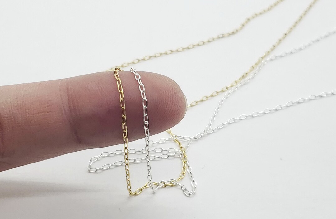 Drawn Cable Chain, 1.2mm X 2.4mm, 29 Gauge, Elongate Cable, 14k Gold ...