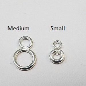 Sterling Silver Figure 8 Jump Ring, 2 Sizes, 5mm or 6.7mm OD, Bulk ...
