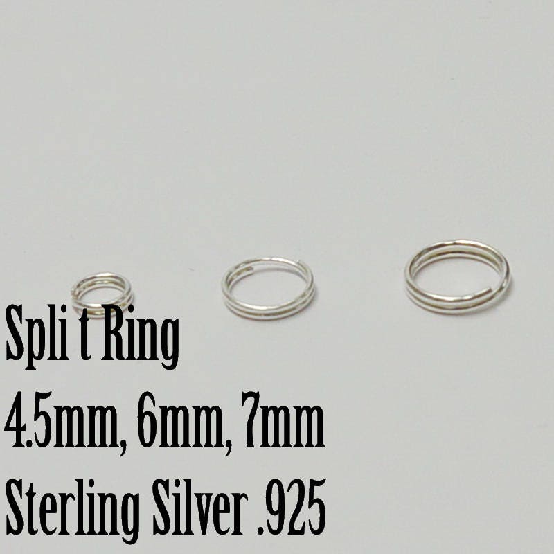 Sterling Silver Split Ring Light Weight 5mm OD 24 Gauge - Etsy
