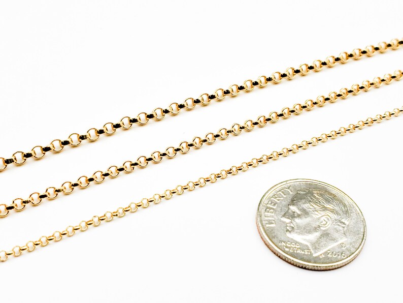 14k Gold Filled Rolo Chain Foot Price Mini Small Medium - Etsy