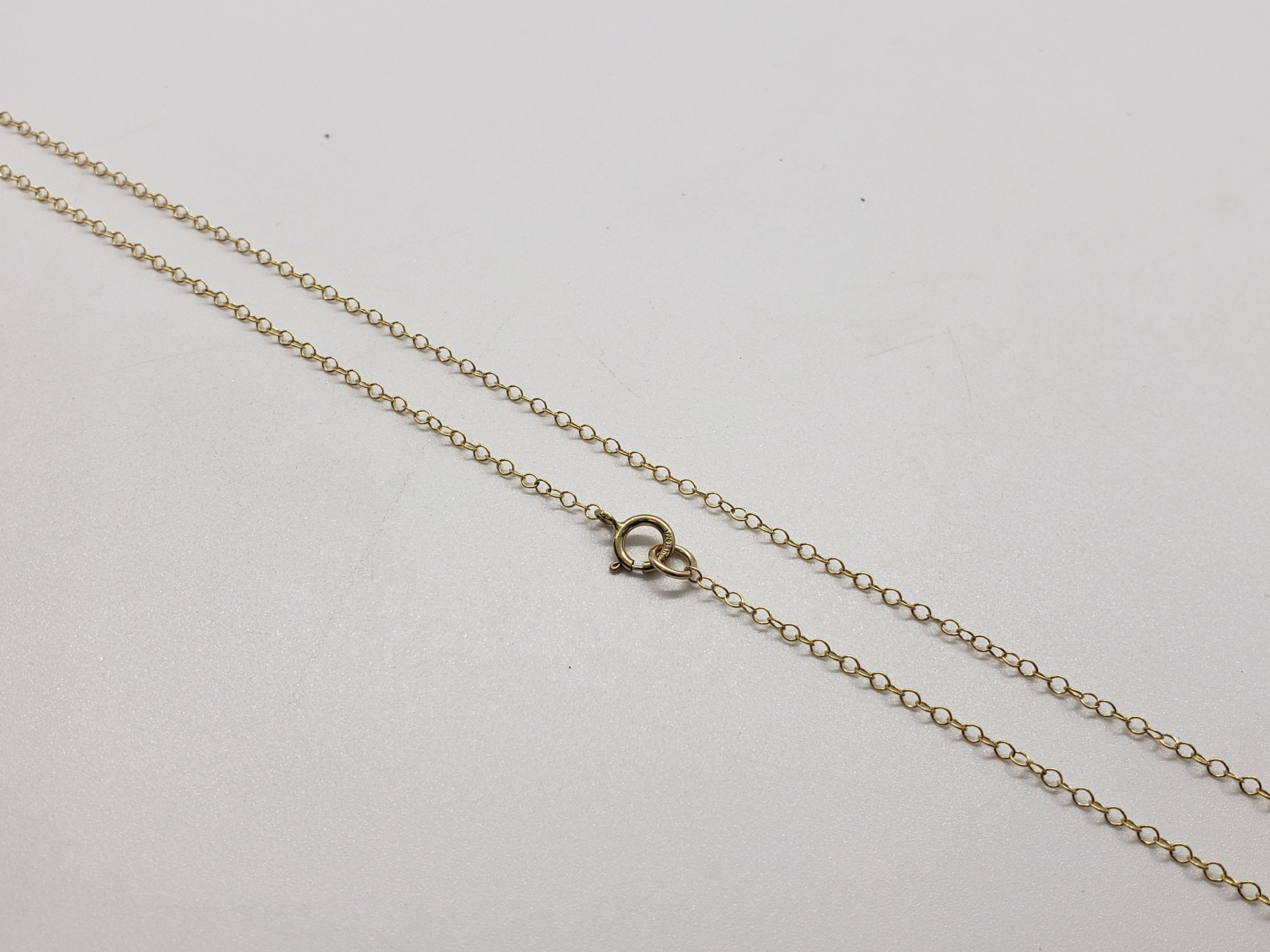 14k Gold Filled 1.3mm Cable Necklace 14 Inch 15 Inch 16 | Etsy