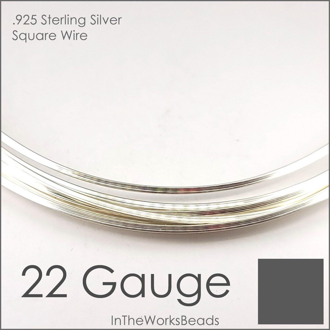 Sterling Silver Square Wire 22 Gauge | Half Hard or Soft | Square ...