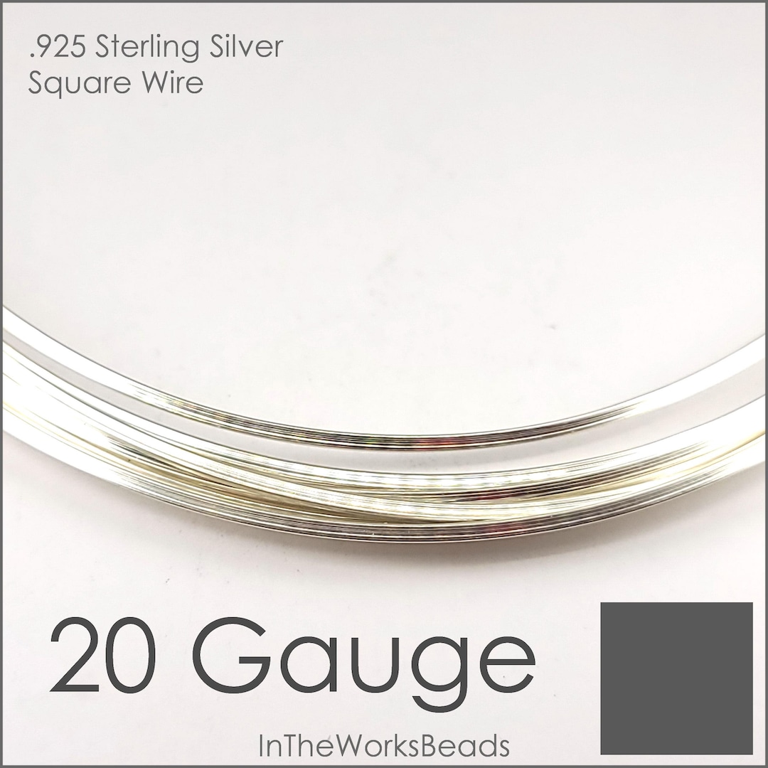 Sterling Silver Square Wire 20 Gauge | Half Hard or Soft | Square ...