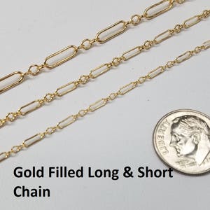 14k Gold Filled Long and Short Chain, Pick Your Size and Length, Price ...
