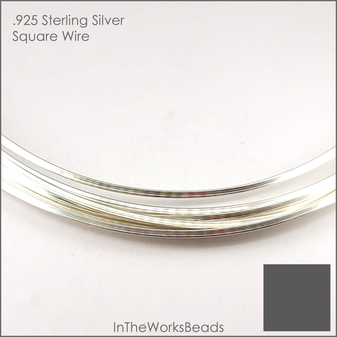 Sterling Silver Square Wire 22 Gauge | Half Hard or Soft | Square ...