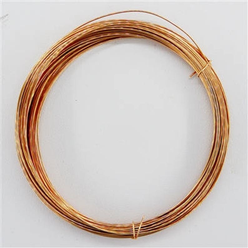 14k Rose Gold Filled Wire 14, 16, 18, 20, 22, 24, 26 Gauge | Half Hard ...