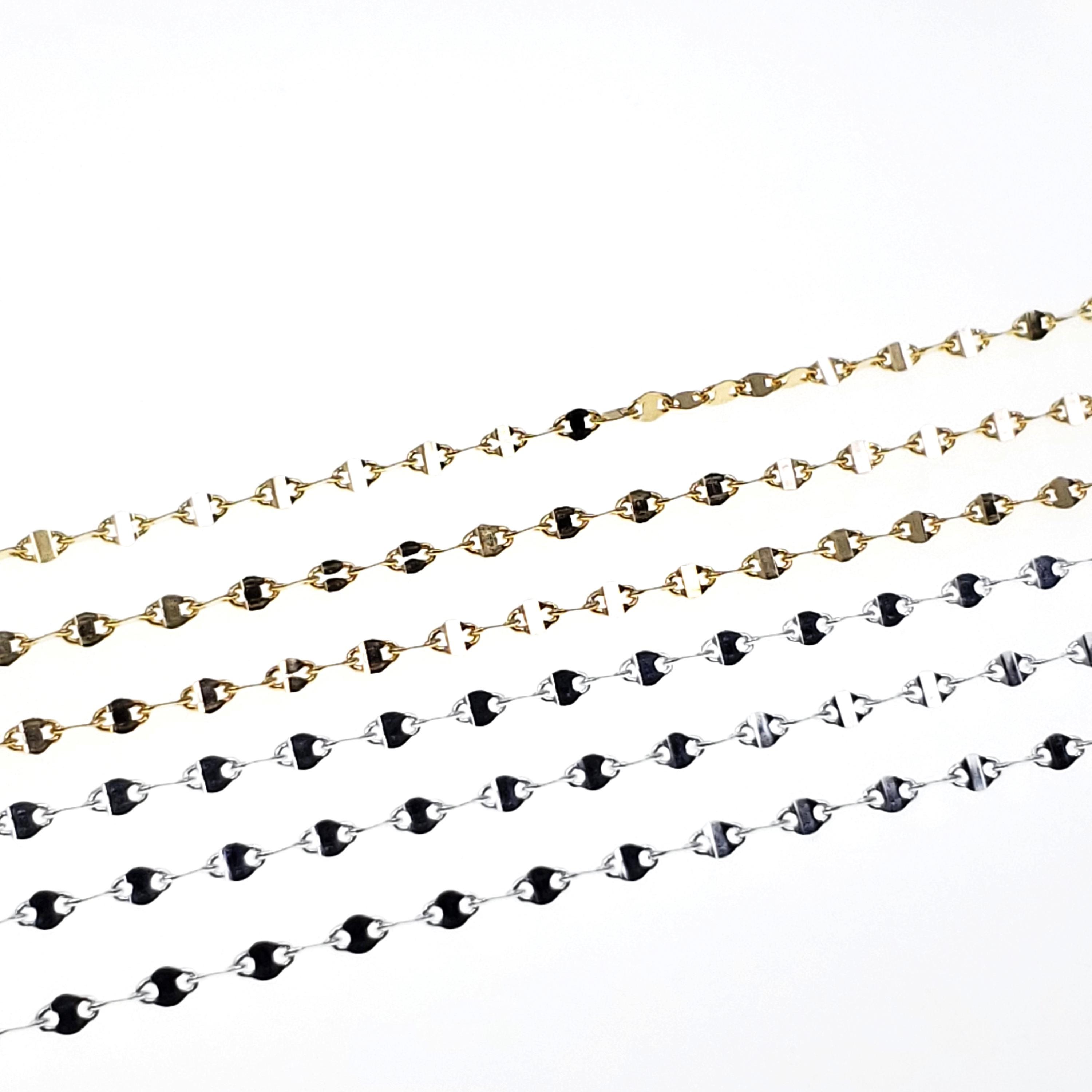 Flat Sequin Disc Chain, 2.2mm X 3.8mm, Sterling Silver, 14k Gold Filled ...