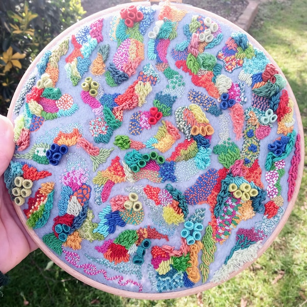 Coral Embroidery - Etsy