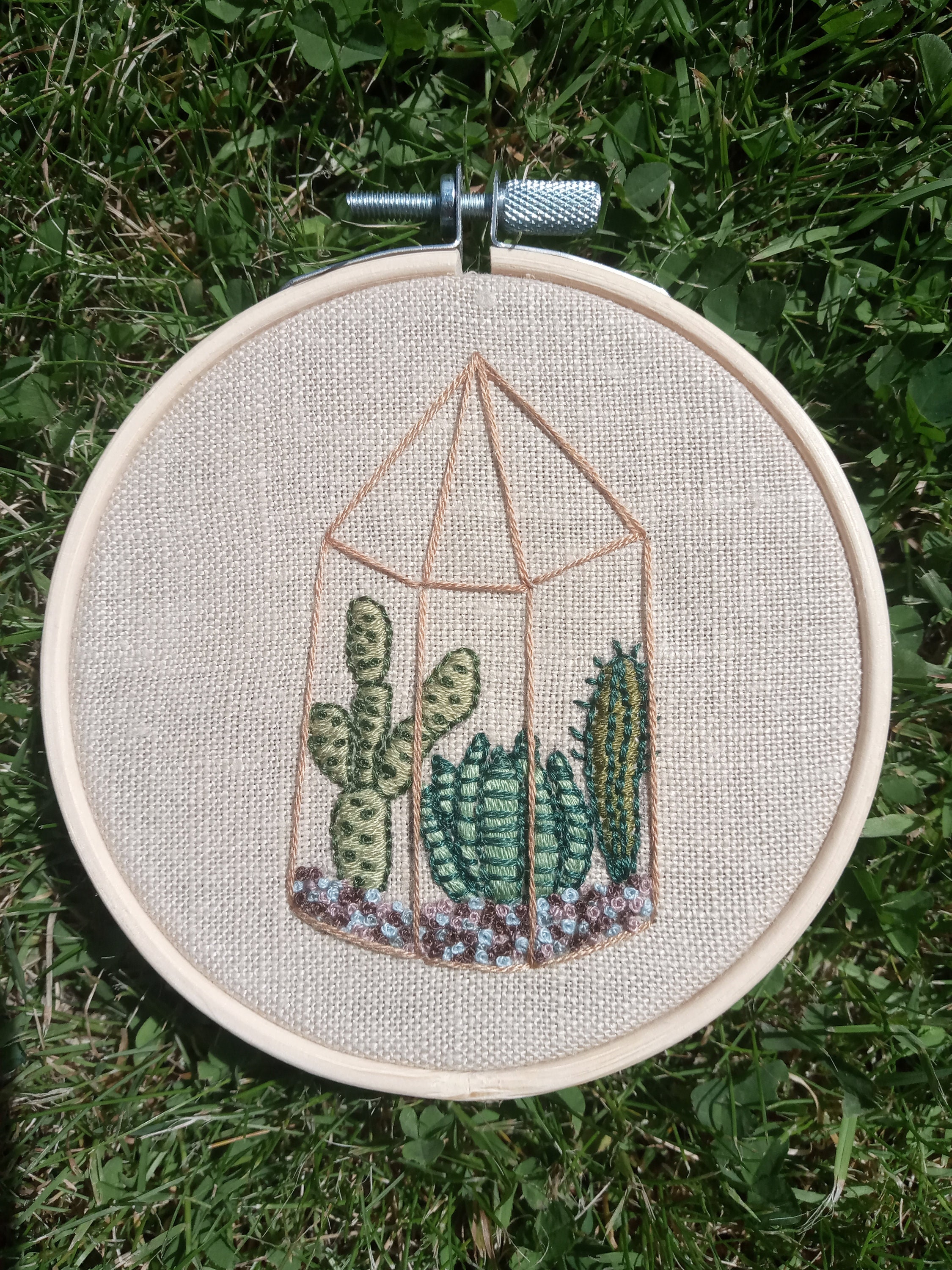 PDF Embroidery Terrarium Pattern. PDF Embroidery Pattern. - Etsy